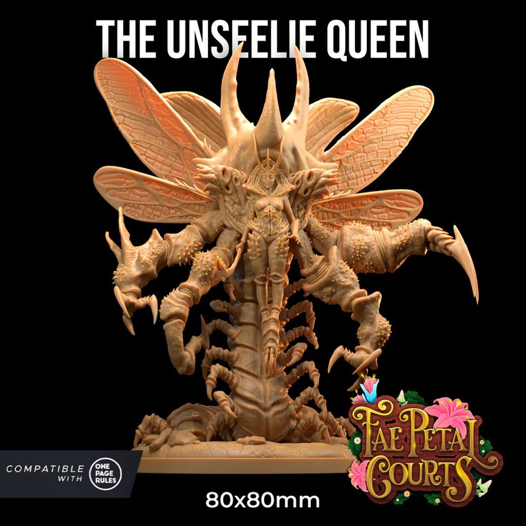 The Unseelie Queen Fae Petal Courts Army | the Dragon Trappers Lodge | 32mm Scale | Miniature ...