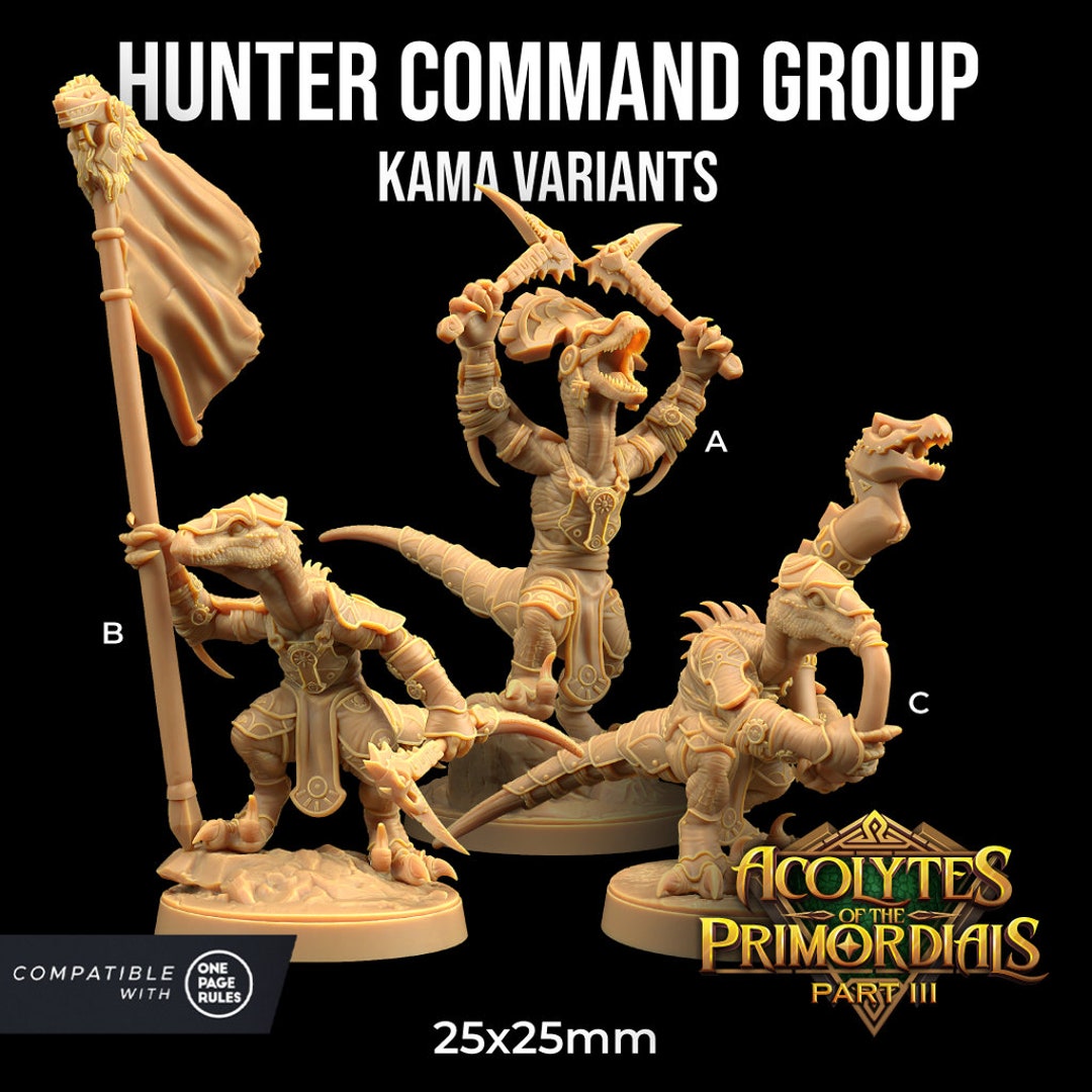 Hunter Command Group Kama Spear Acolyte Dino| the Dragon Trappers Lodge ...