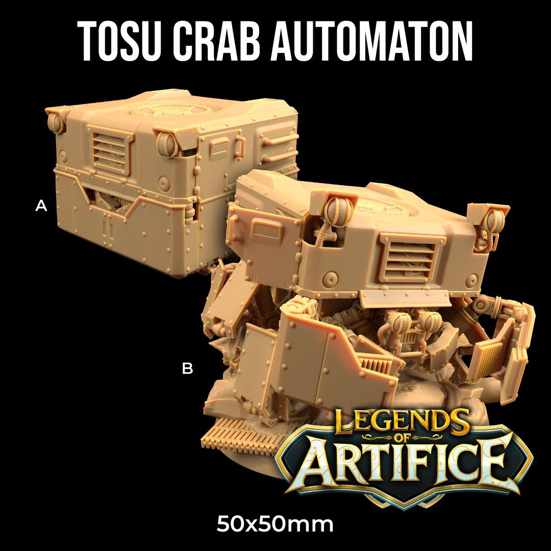 Tosu Crab Automaton Legends of Artifice Dnd Mini for Dungeons and ...