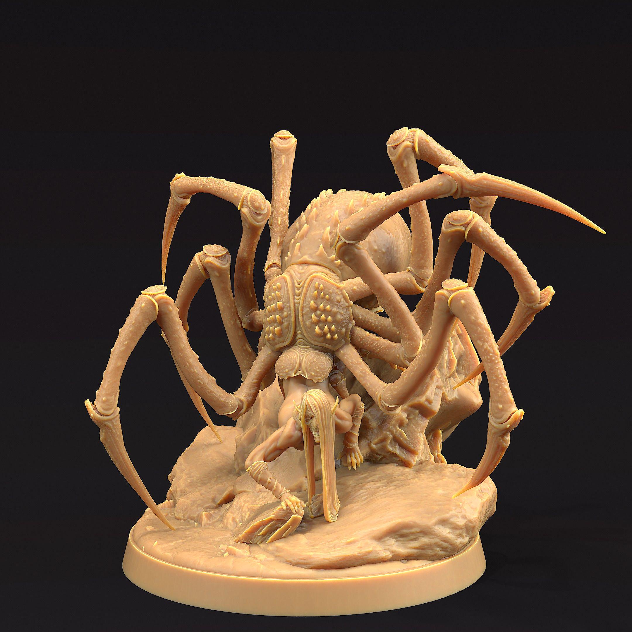 Drider Spider Drow Dnd Mini Forgotten Mines of Orda Dragon Trappers ...