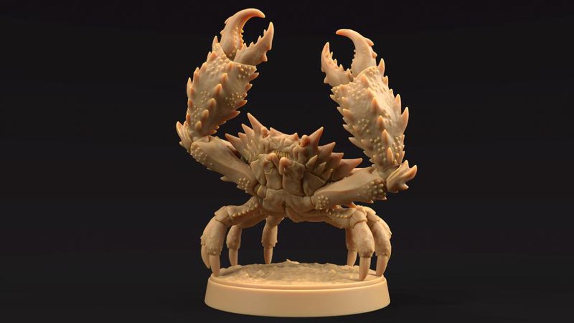 Giant Crab Dnd Mini Classic Dungeons and Dragons Miniature TTRPG Dragon ...
