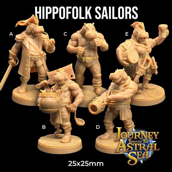 Hippo Dnd Miniatures - Etsy