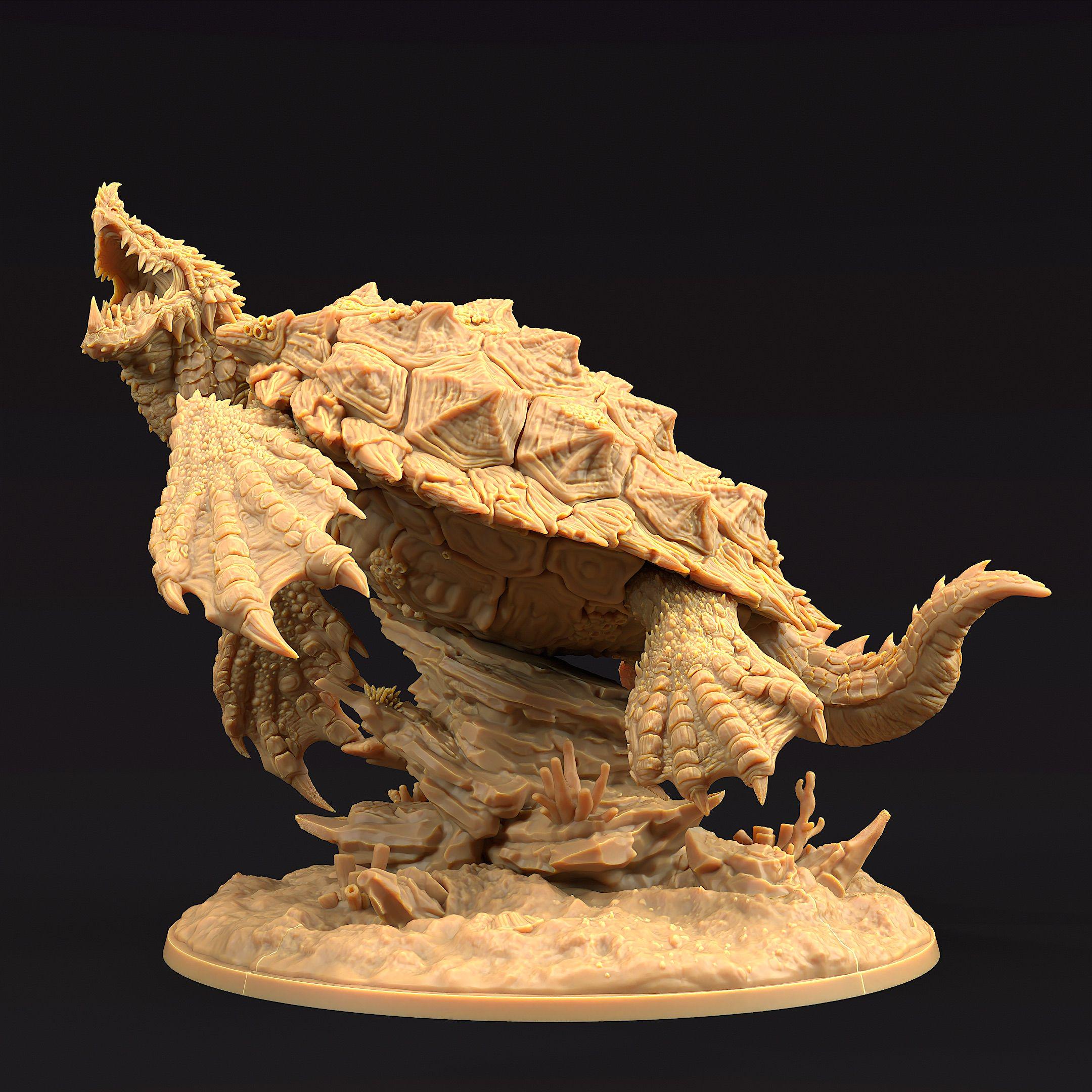 Dragon Turtle Dnd Mini Cities of the Sea | the Dragon Trappers Lodge ...