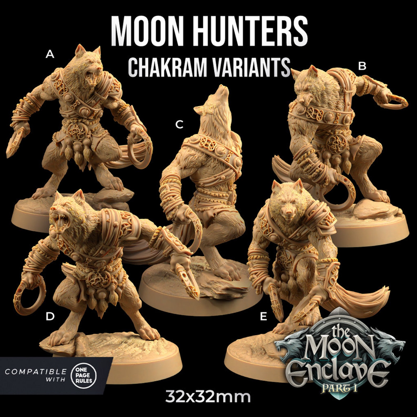 Moon Hunters Werewolf Tomahawk Chakram Bow| the Dragon Trappers Lodge ...