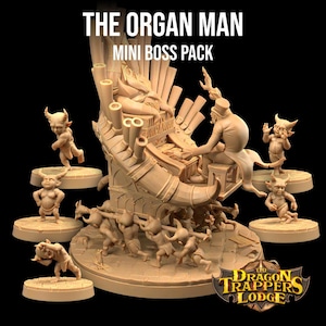 The Organ Man Mini Boss Pack Demons | the Dragon Trappers Lodge | 32mm ...