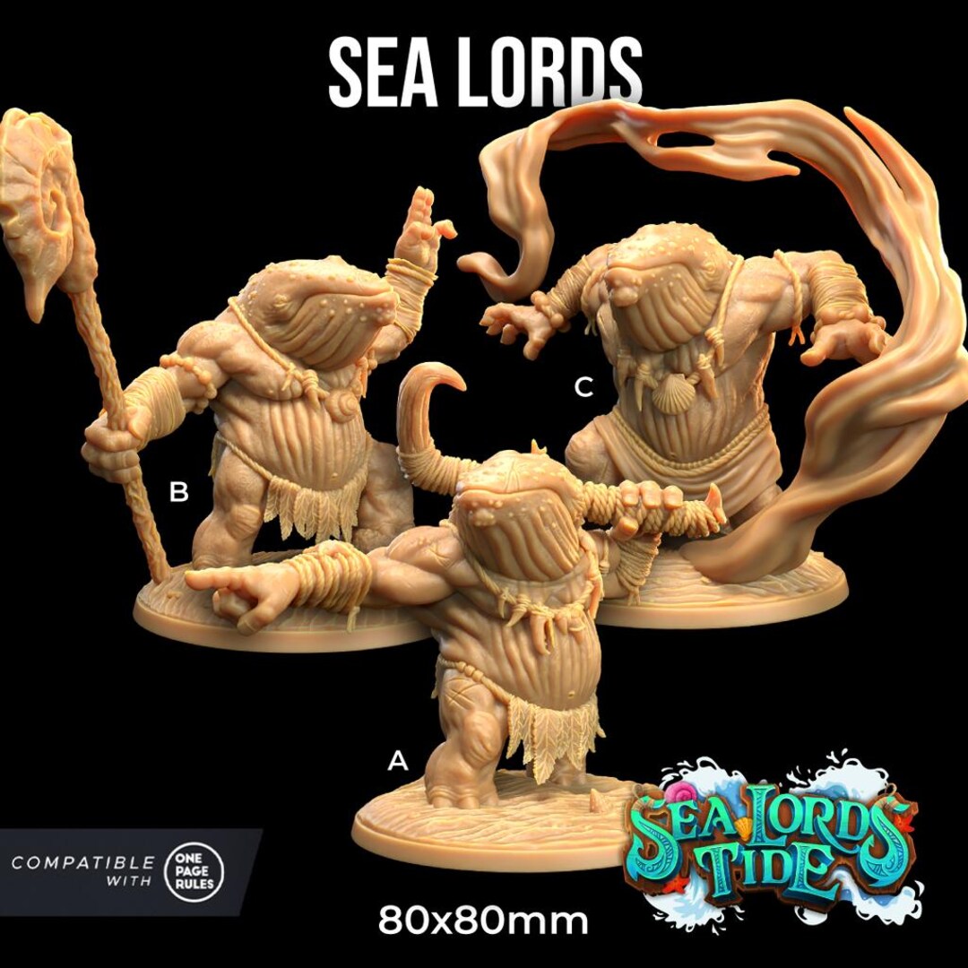Sea Lords Whale Sea Lords Tide Army | the Dragon Trappers Lodge | 32mm ...