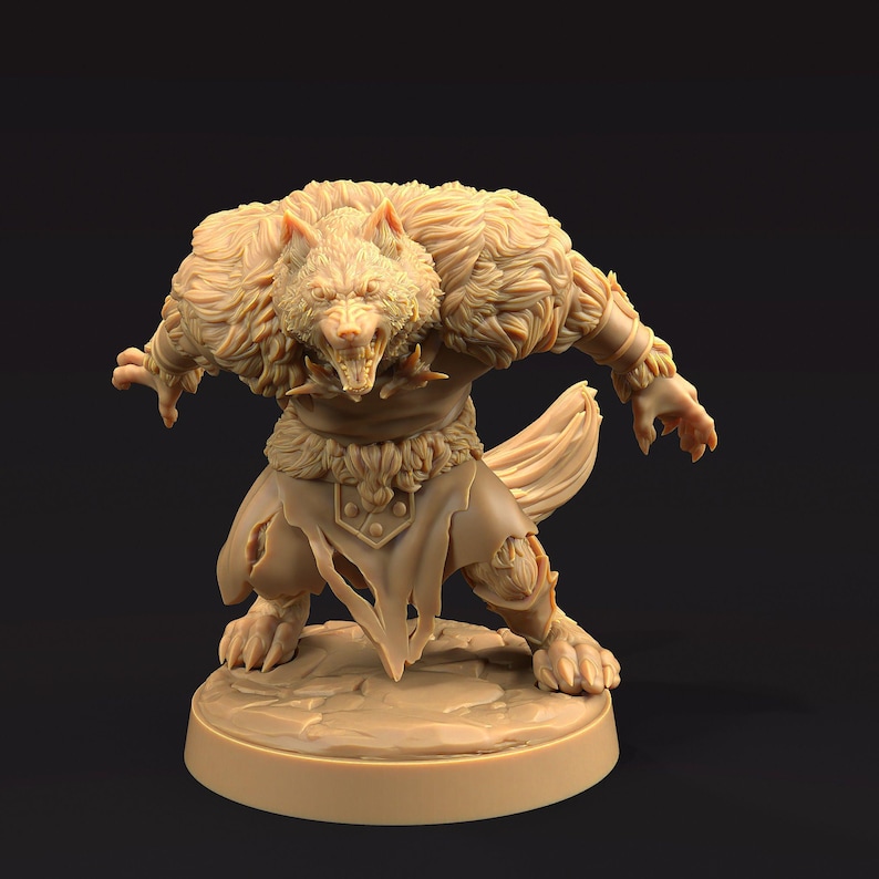 Werewolf Dnd Mini Hybrid Dungeon Classics | the Dragon Trappers Lodge ...