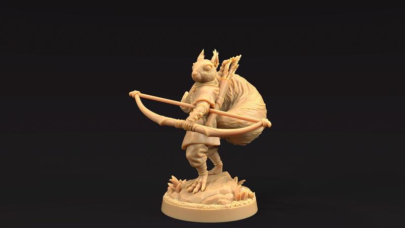 Squirrel Archer Ranger Chipmunk Cute Critter| the Dragon Trappers Lodge ...
