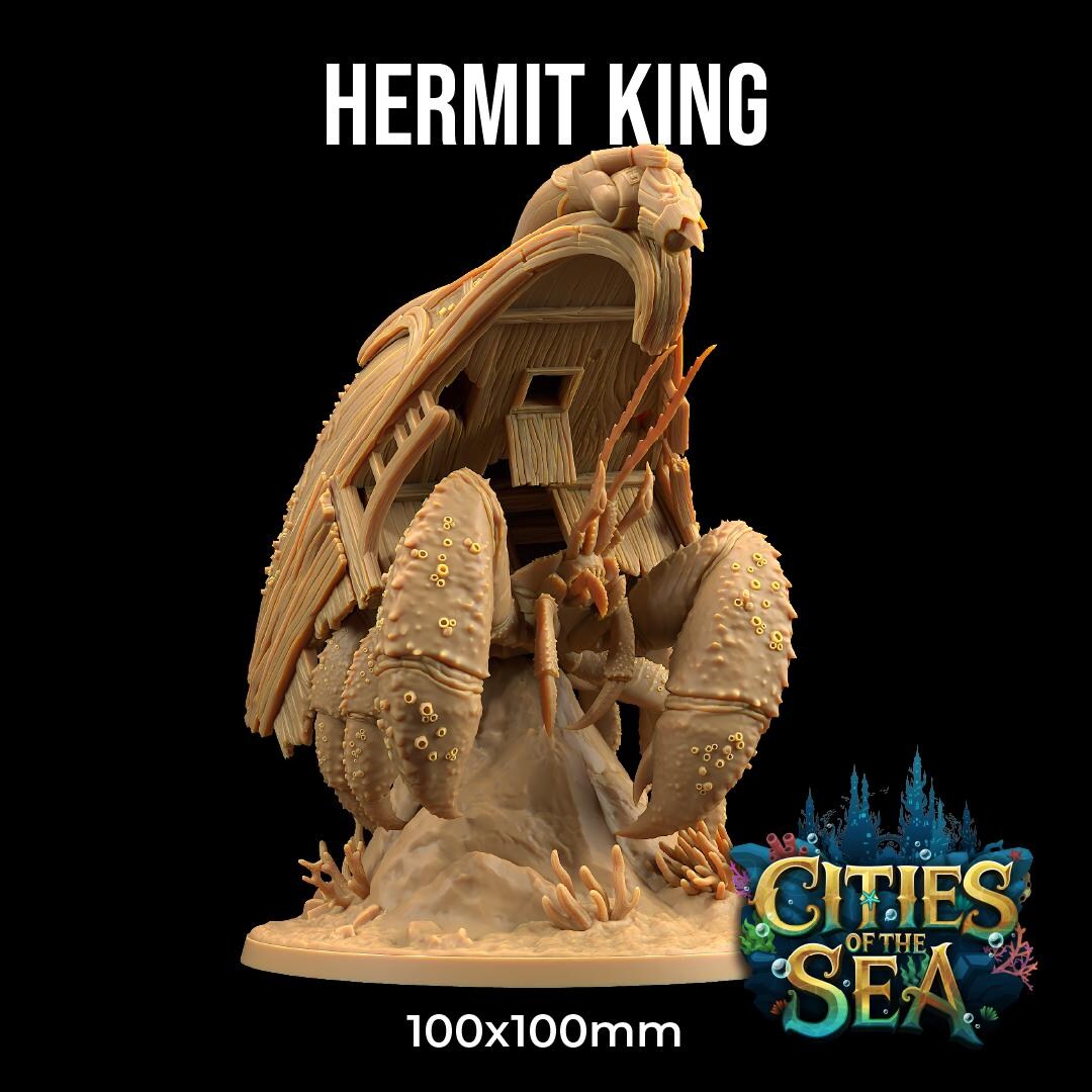 Hermit King Dnd Mini Cities of the Sea | the Dragon Trappers Lodge ...