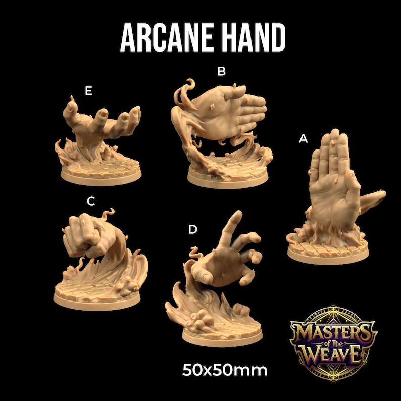 Arcane Hand DND Masters of the Weave | the Dragon Trappers Lodge | 32mm ...