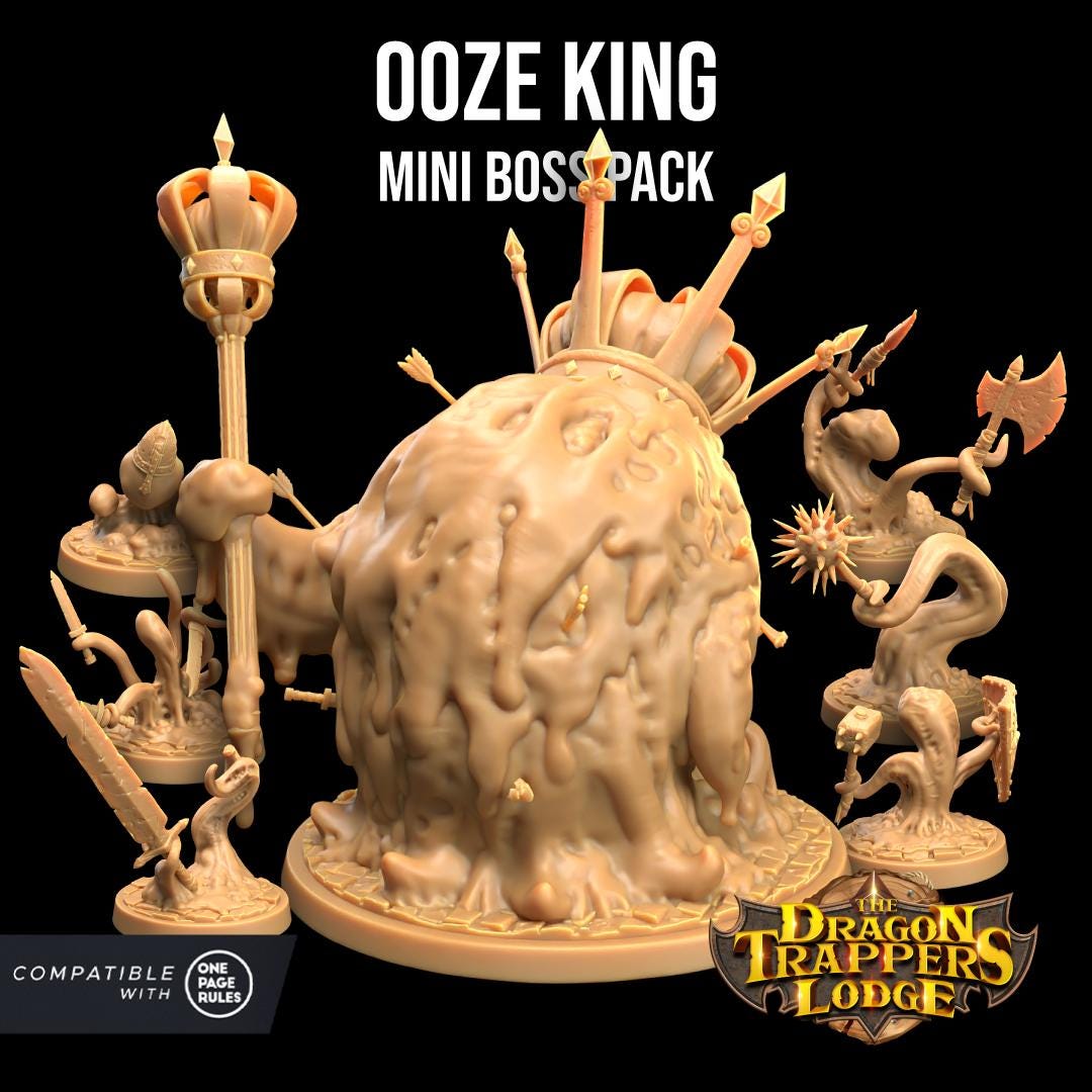 Ooze King Mini Boss Pack Slime Army | the Dragon Trappers Lodge | 32mm ...