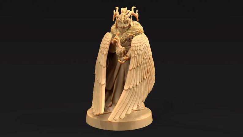 Maude the Snow Seer Owl Dnd Mini for Dungeons and Dragons Miniature ...