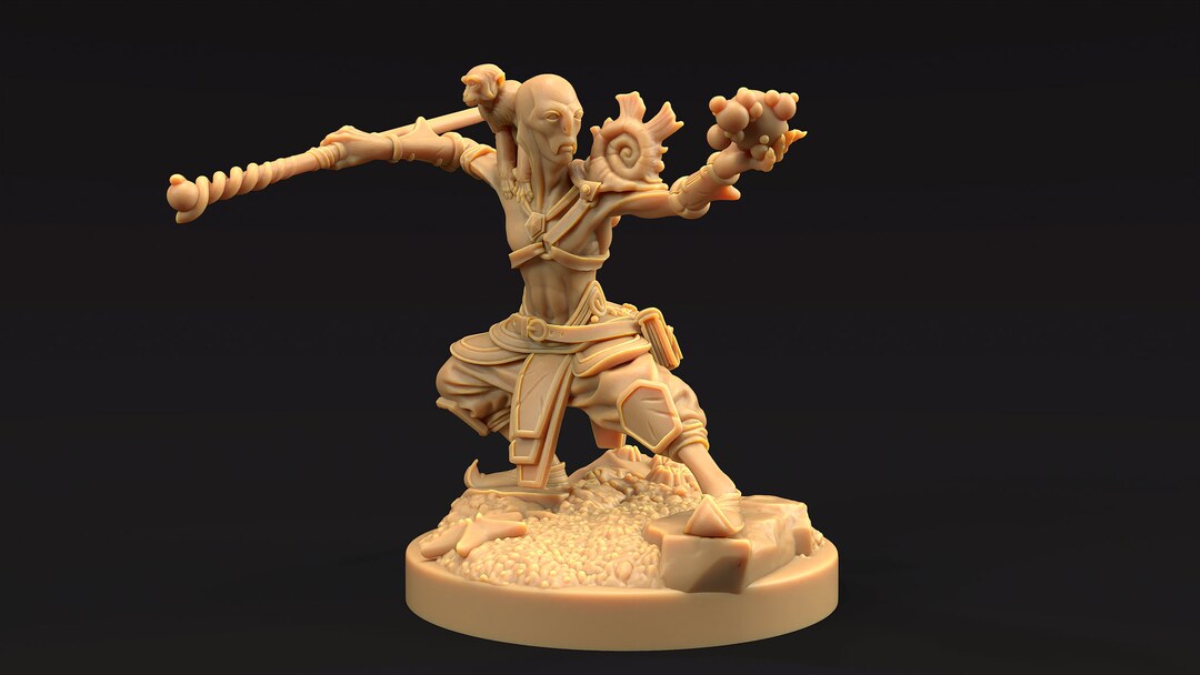 Mordechai Aquatic Mage Monkey | the Dragon Trappers Lodge | 32mm Scale ...