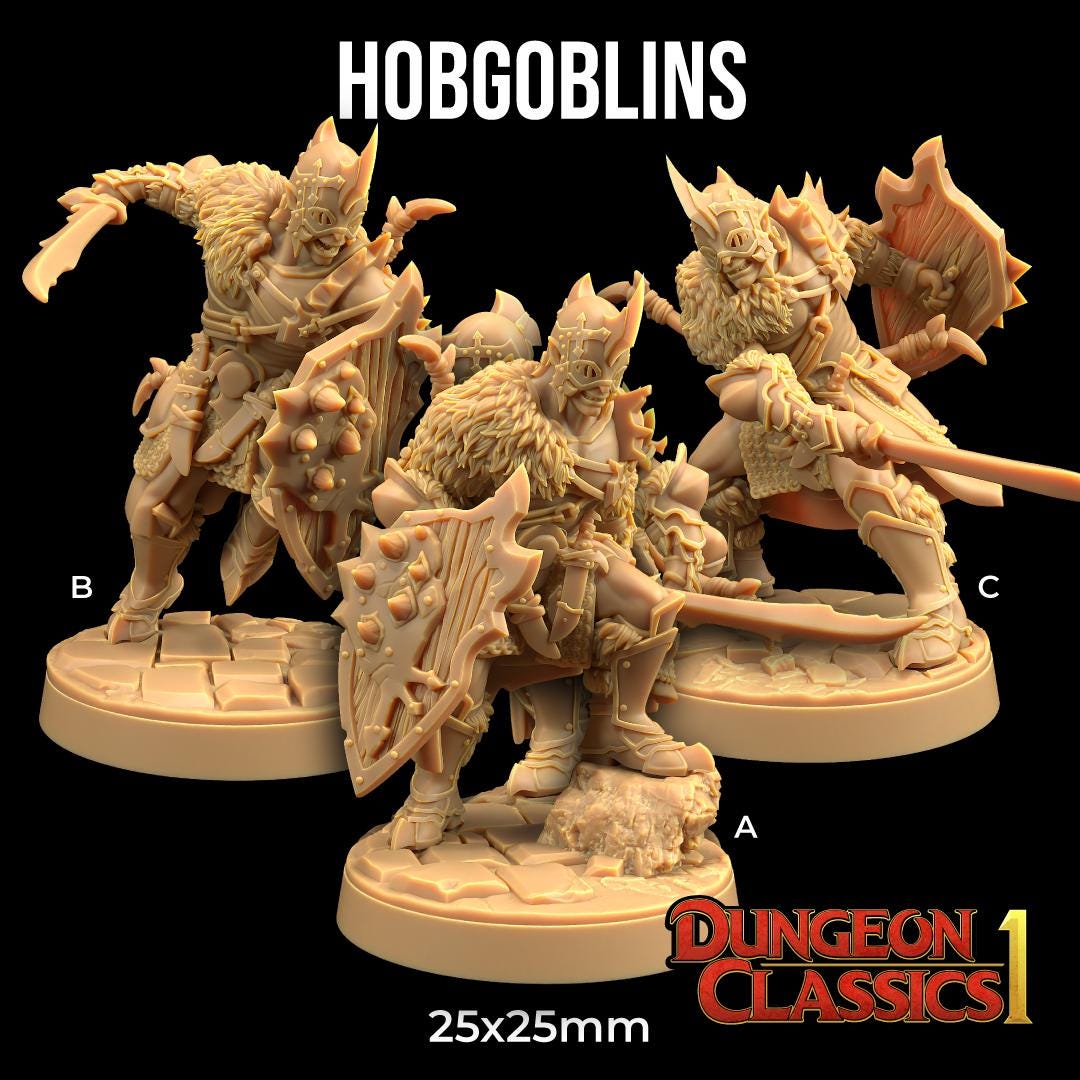 Hobgoblin Mini Dungeon Classic Monster the Dragon Trappers Lodge 32mm Scale Miniature TTRPG Mini ...