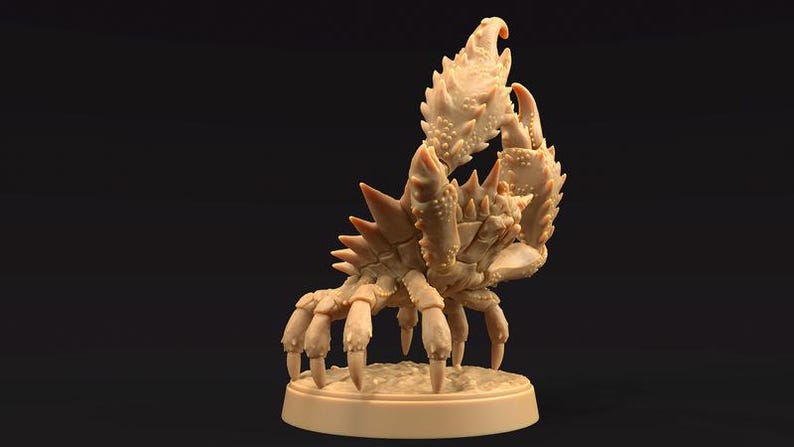 Giant Crab Dnd Mini Classic Dungeons and Dragons Miniature TTRPG Dragon ...