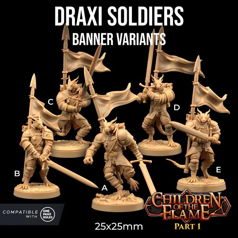 Draxi Soldier Banner Halberd Longsword Spear the Dragon Trappers Lodge ...