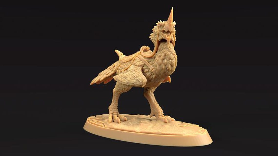Axe Beak Prehistoric Bird Dnd Mini for Dungeons and Dragons Miniature ...