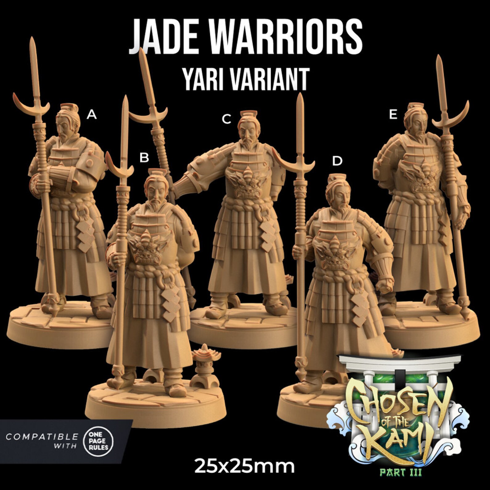 Jade Warriors Naginata Yari Variants | the Dragon Trappers Lodge | 32mm ...