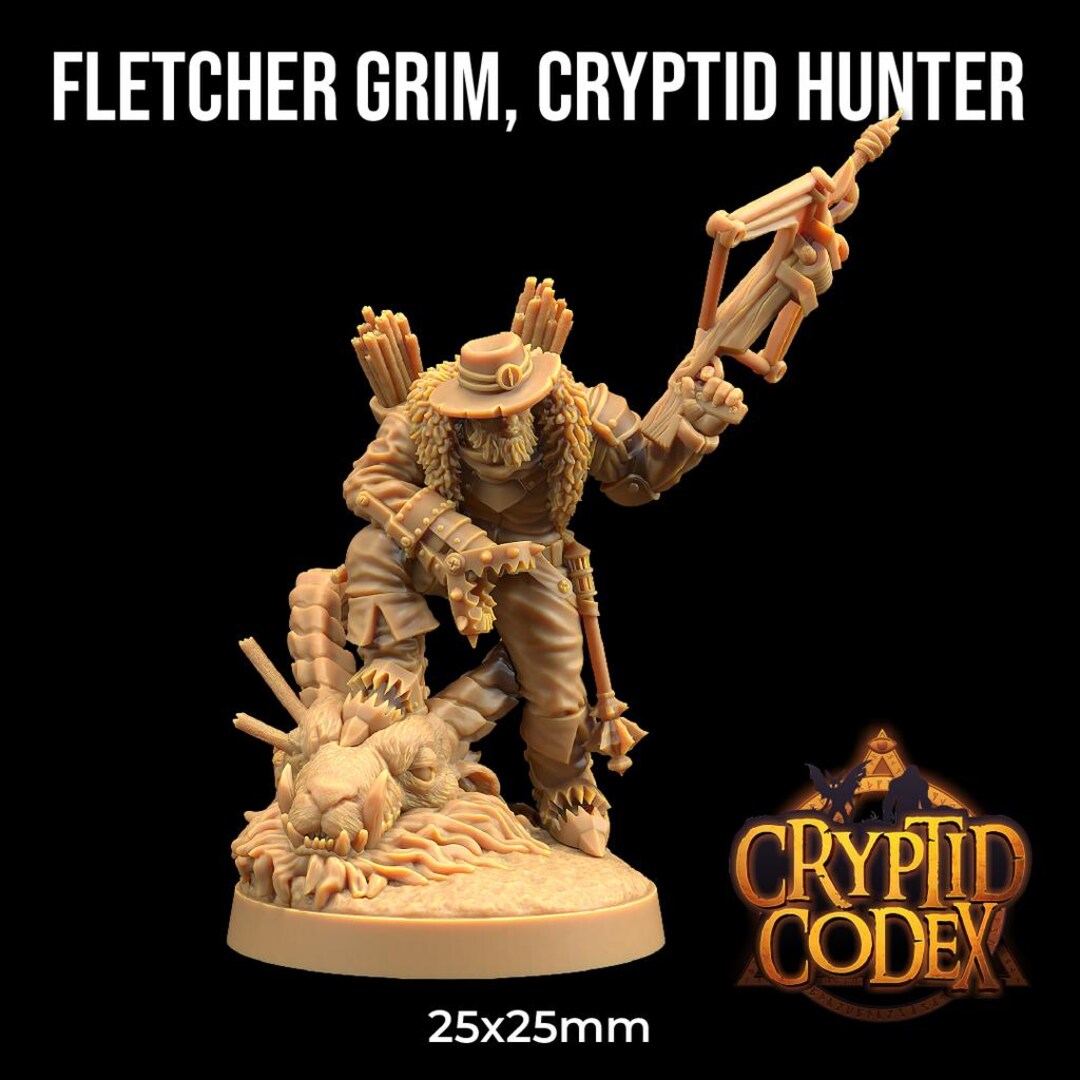 Fletcher Grim Cryptid Hunter Myth Cryptid Codex | the Dragon Trappers ...