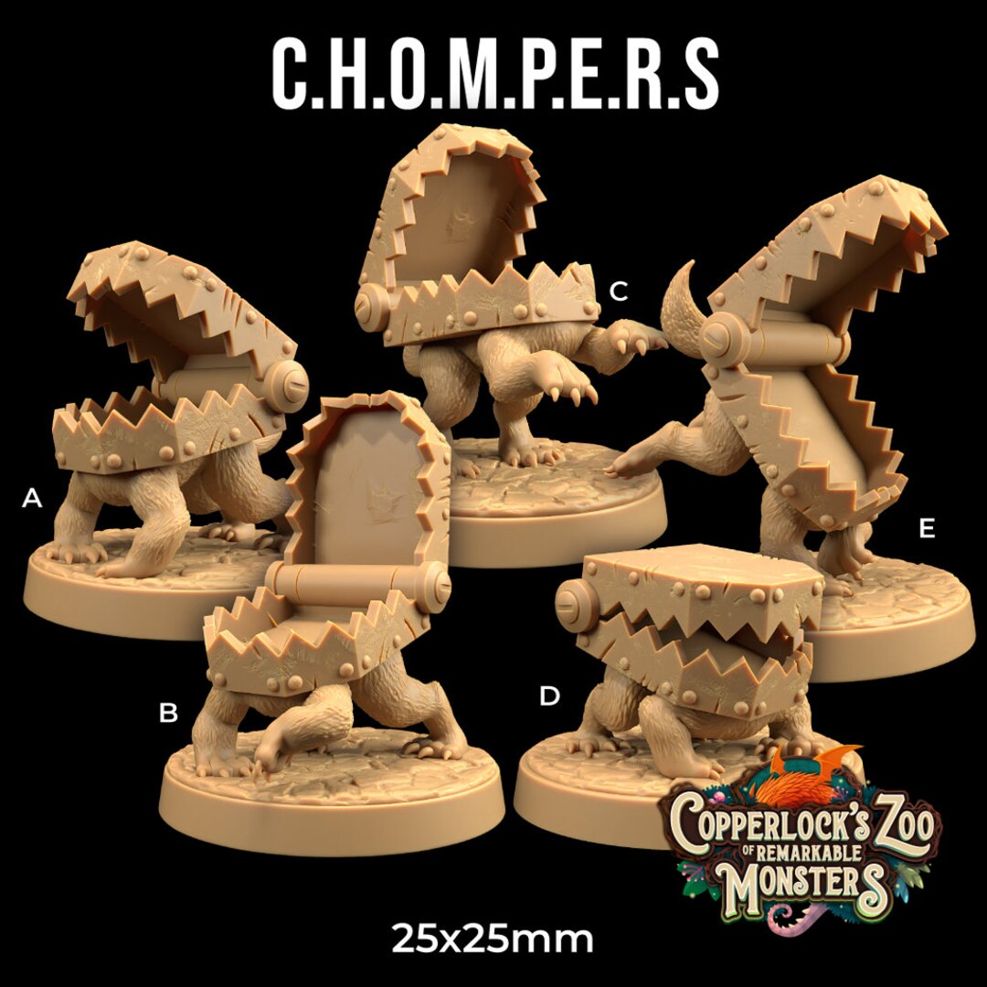 CHOMPERS Snap Trap Teeth Metal | the Dragon Trappers Lodge | 32mm Scale ...