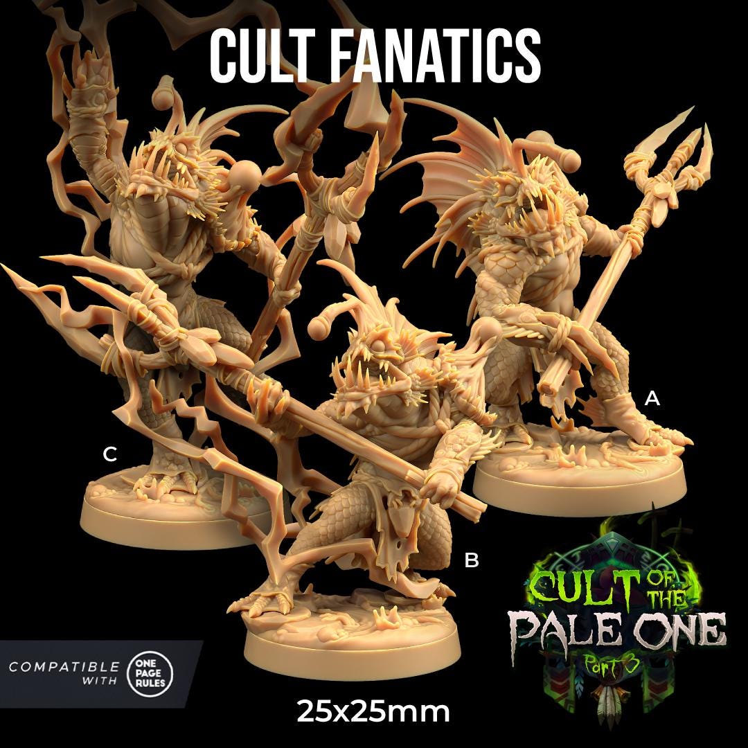 Cult Fanatics Anglerfish Dnd Mini for Dungeons and Dragons Miniature ...