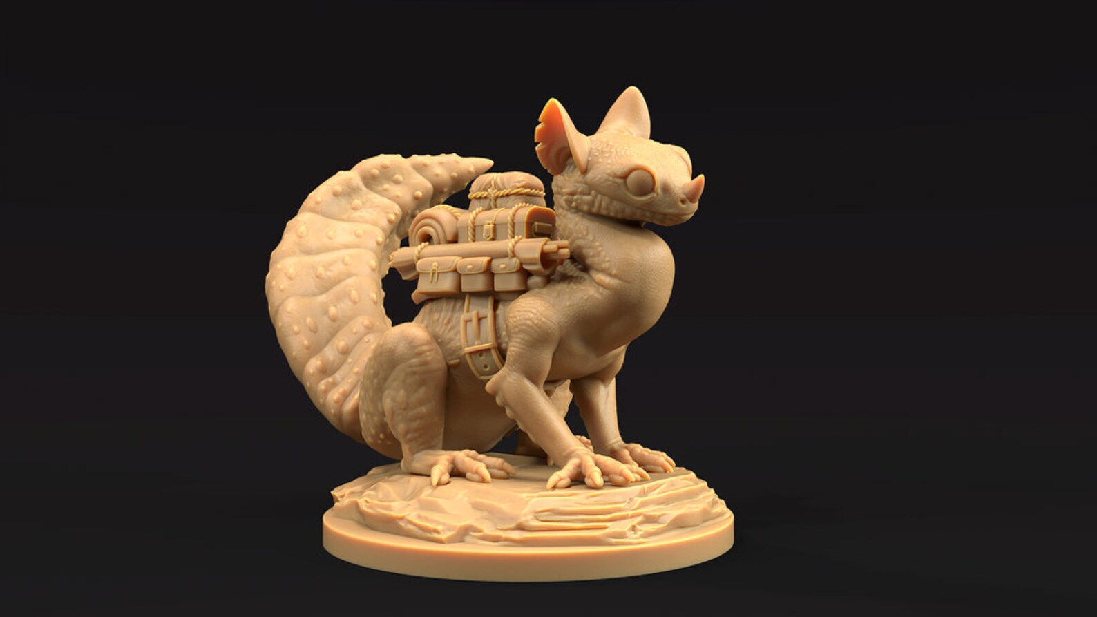 Sand Bounder Saddle Mount Cute Gecko the Dragon Trappers Lodge 32mm ...