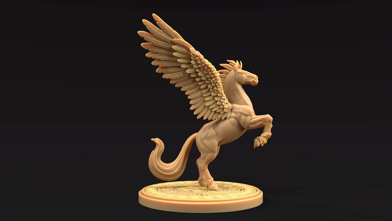 Pegasus Winged Horse Majestic Creature the Dragon Trappers Lodge 32mm ...