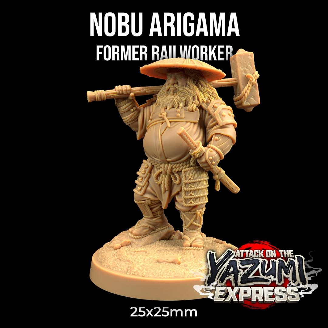 Nobu Arigama Railworker Dnd Mini for Dungeons and Dragons Gift for DM ...