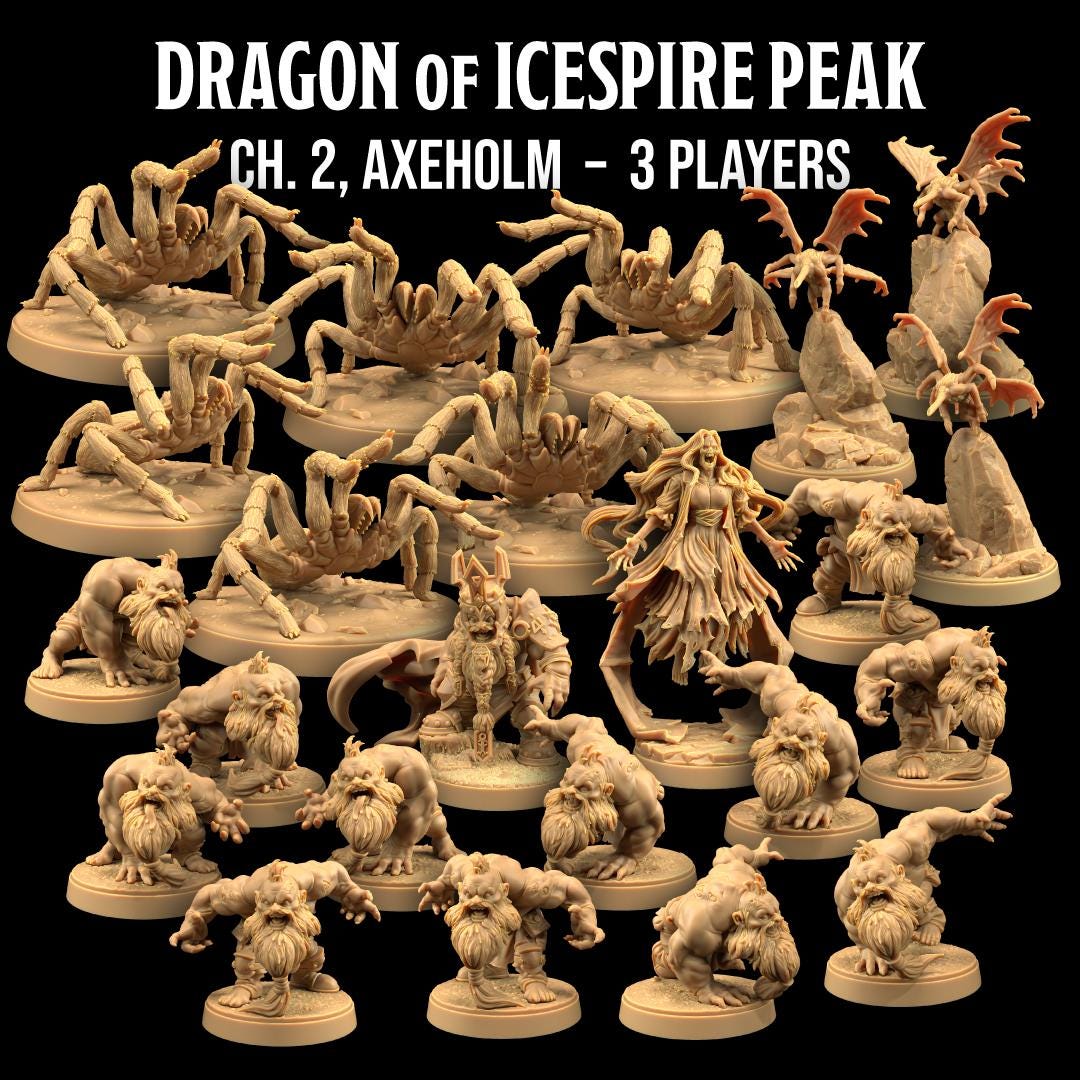 Axeholm Dragon of Icespire Peak Dnd Miniatures | the Dragon Trappers ...