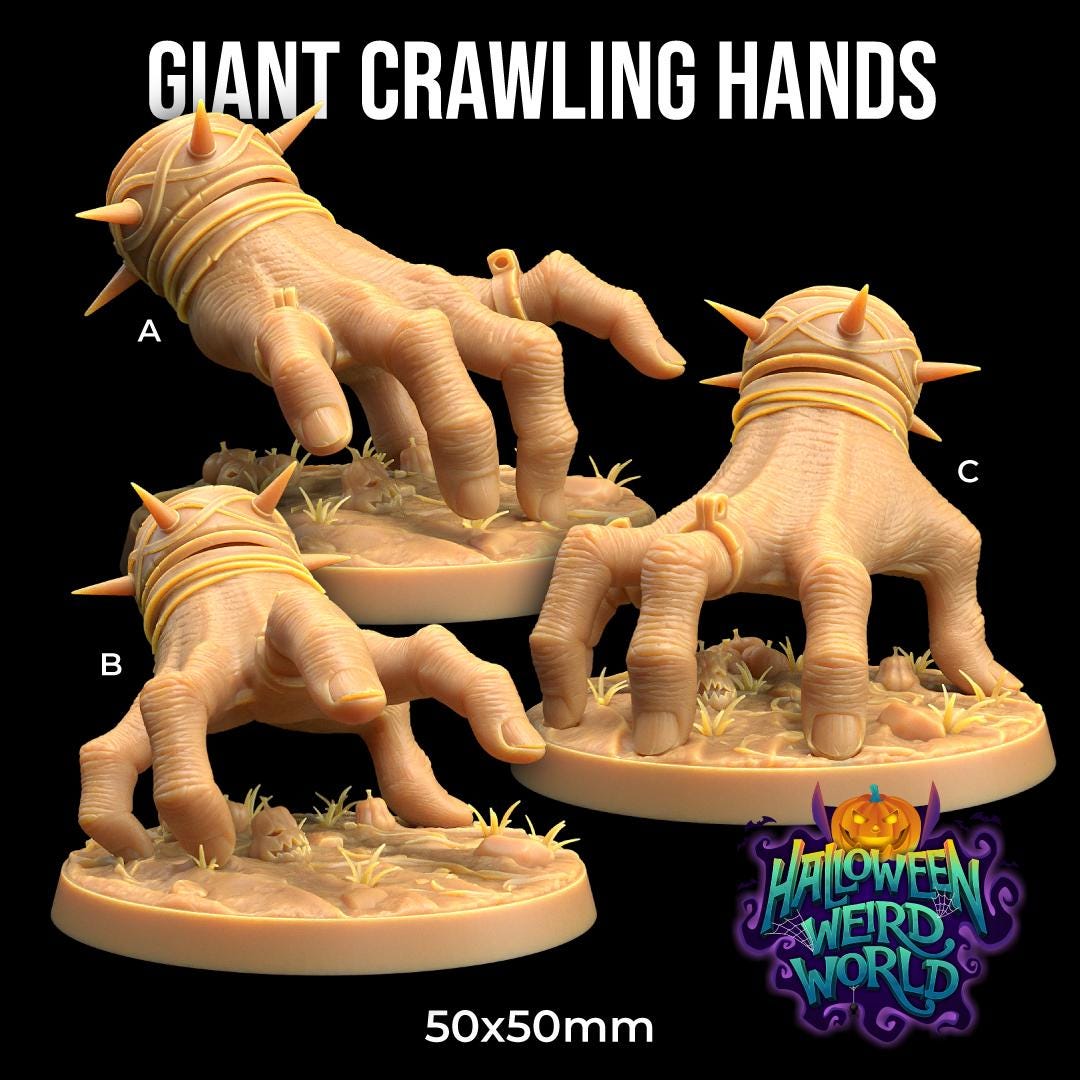 Giant Crawling Hands Halloween Weird World | the Dragon Trappers Lodge ...