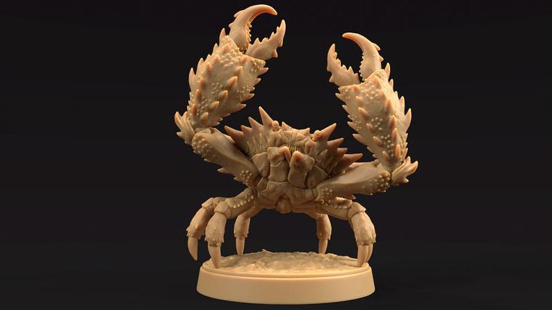 Giant Crab Dnd Mini Classic Dungeons and Dragons Miniature TTRPG Dragon ...