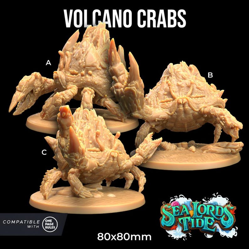 Volcano Crab Sea Lords Tide Army | the Dragon Trappers Lodge | 32mm ...