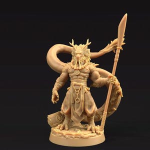 Bentei Sacred Warrior Dnd Mini for Dungeons and Dragons Gift for DM ...