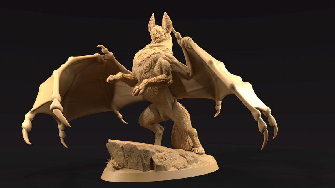 Desmogryff Bat Wolf Vampire Monster | the Dragon Trappers Lodge | 32mm ...
