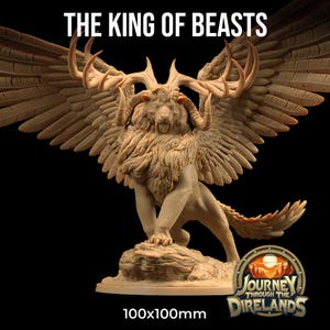The King of Beasts Winged Lion Antler | the Dragon Trappers Lodge ...