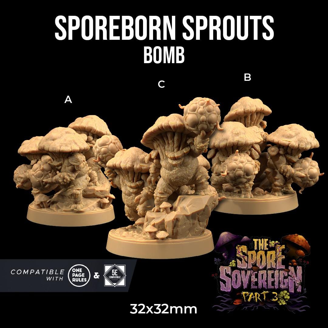 Sporeborn Sprouts Mushroom Spore Sovereign Army | the Dragon Trappers ...