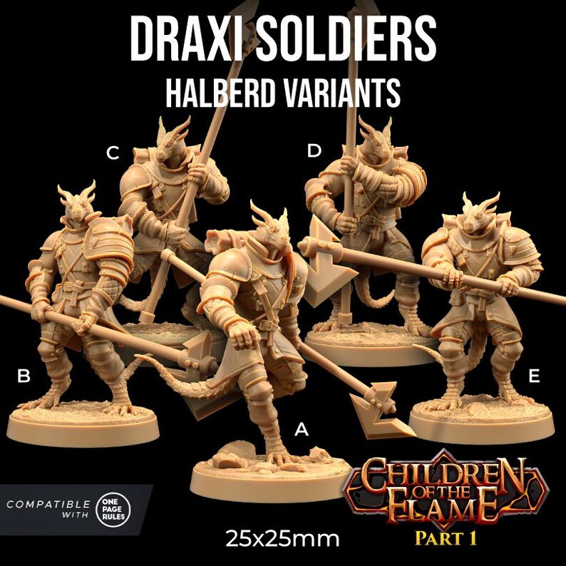 Draxi Soldier Banner Halberd Longsword Spear the Dragon Trappers Lodge ...