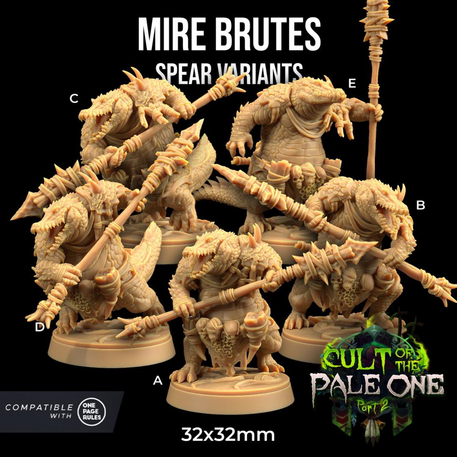 Mire Brute Lizardfolk Gatorfolk Dnd Mini for Dungeons and Dragons Gift ...