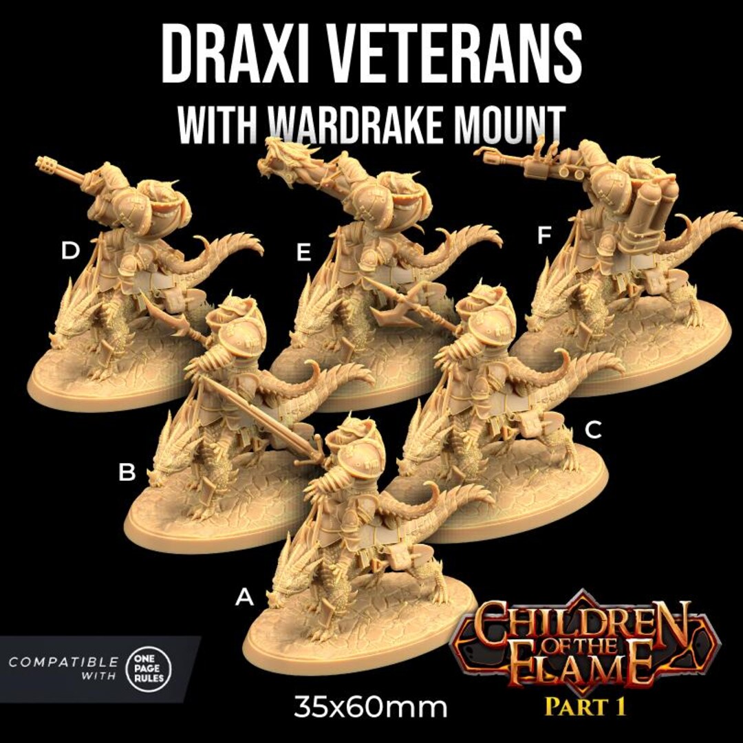 Wardrake Draxi Riders Weapon Variations | the Dragon Trappers Lodge ...