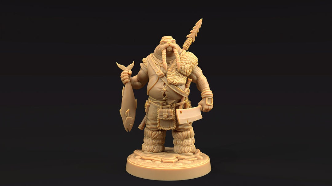 Walrus Man Fisher Spear Winter | the Dragon Trappers Lodge | 32mm Scale ...