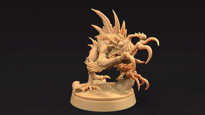 Flesh Rippers Fish Monster Dnd Mini for Dungeons and Dragons Miniature ...