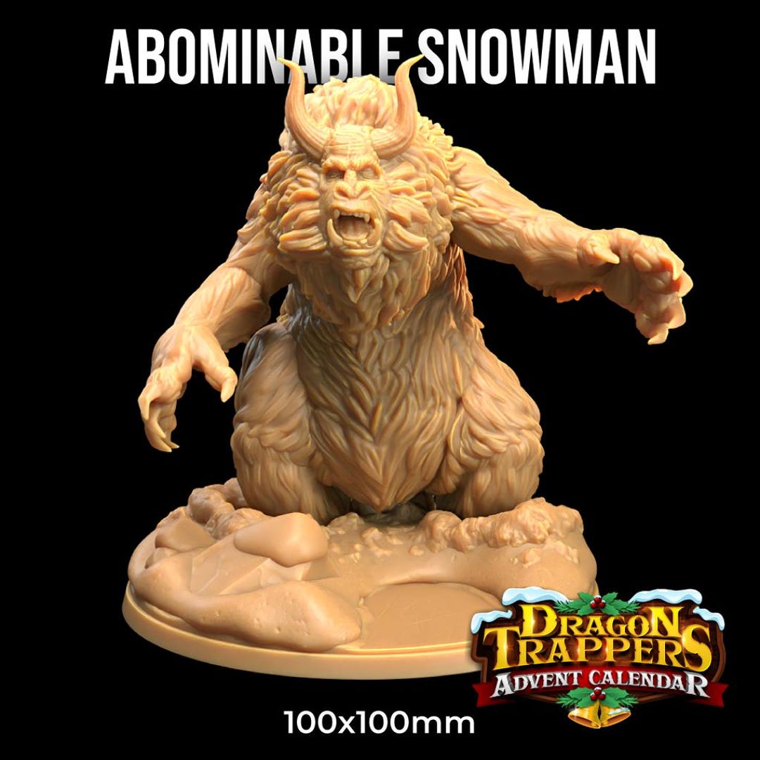Abominable Snowman Christmas Advent Calendar | the Dragon Trappers ...