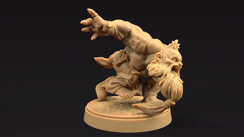 Dwarven Ghoul Dnd Mini Classic Dwarf Dungeons and Dragons Miniature ...