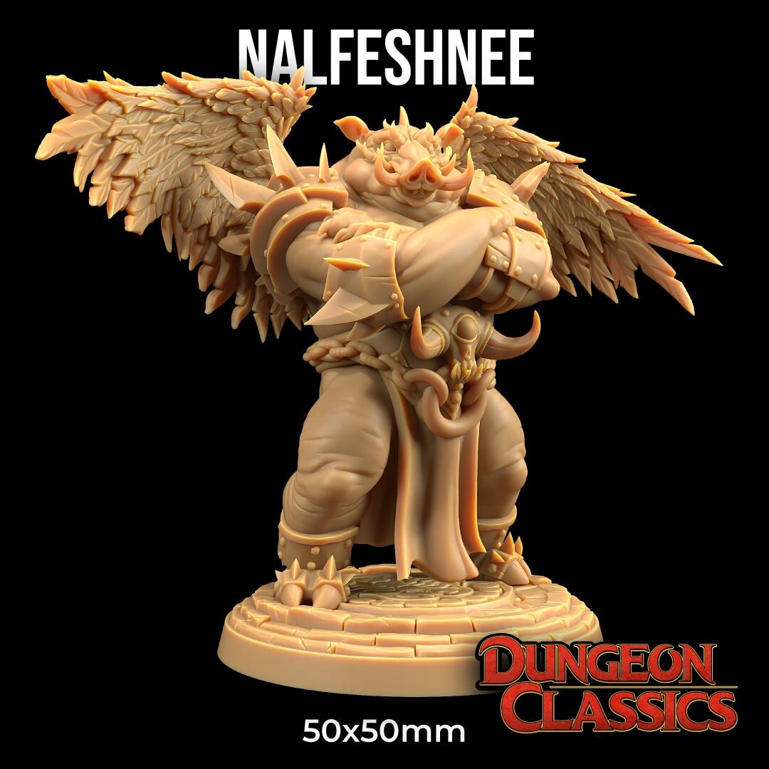 Nalfeshnee Winged Boar Dnd Mini Dungeon Classics | the Dragon Trappers ...