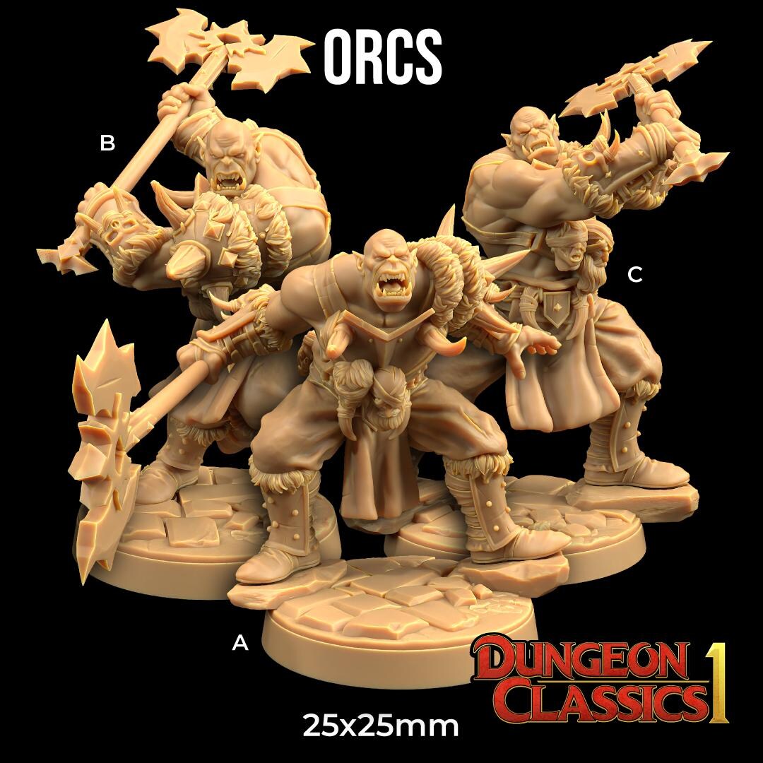 Orc Mini Dungeon Classic Monster | the Dragon Trappers Lodge | 32mm ...