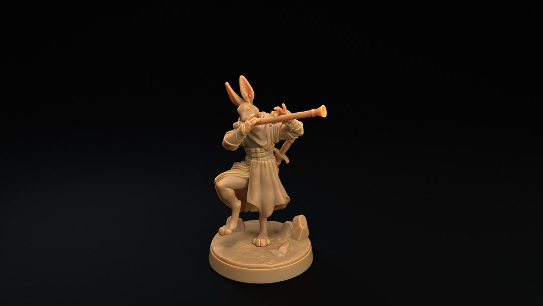 Rabbitfolk Bard Captain Hero Bunny | the Dragon Trappers Lodge | 32mm ...