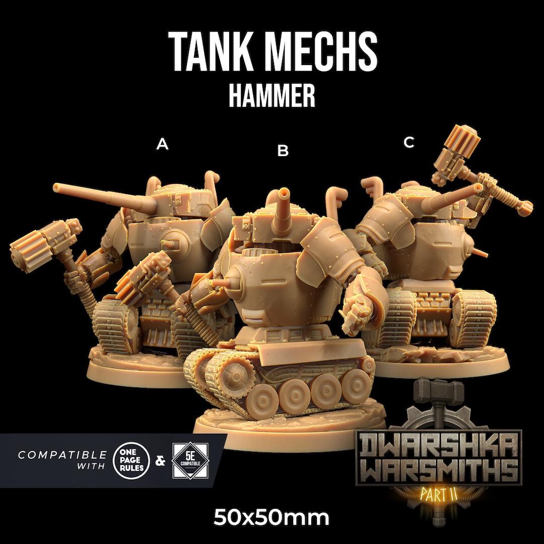 Tank Mechs Dwarshka Warsmiths Wargaming | the Dragon Trappers Lodge ...