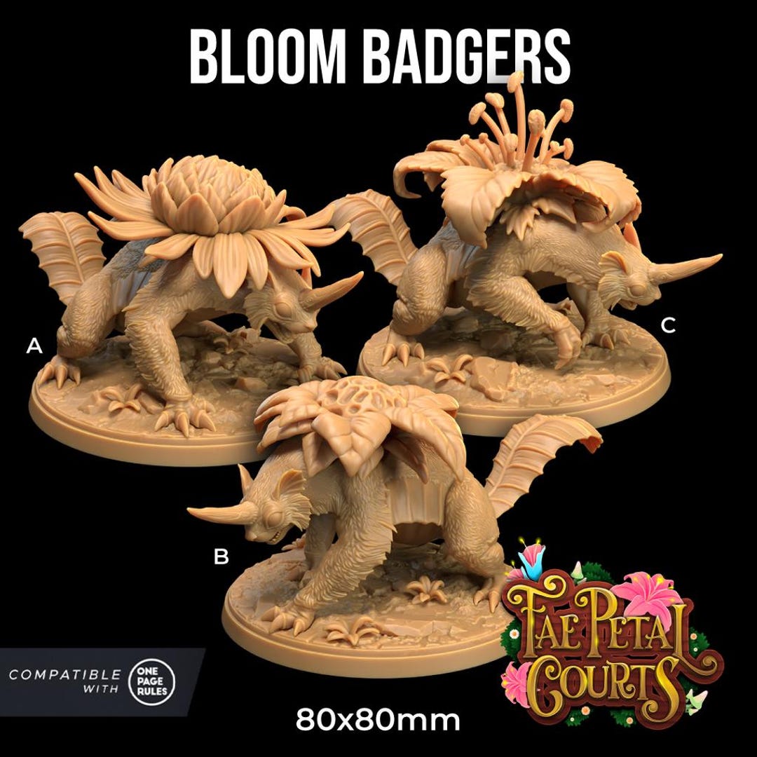 Bloom Badgers Flower Fae Petal Courts Army | the Dragon Trappers Lodge ...