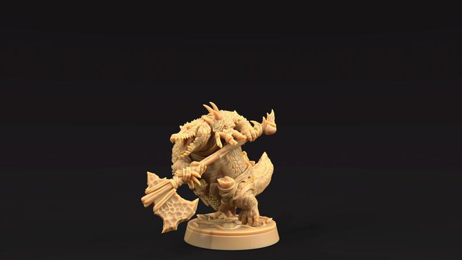 Mire Brute Lizardfolk Gatorfolk Dnd Mini for Dungeons and Dragons Gift ...