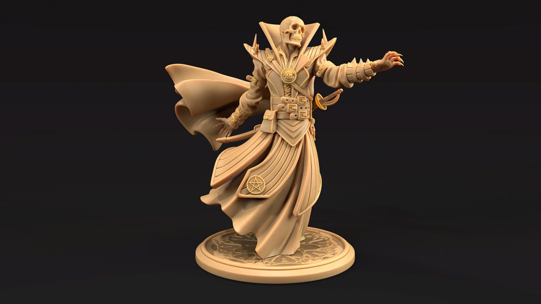Azaezal Skeleton Warlock | the Dragon Trappers Lodge | 32mm Scale ...